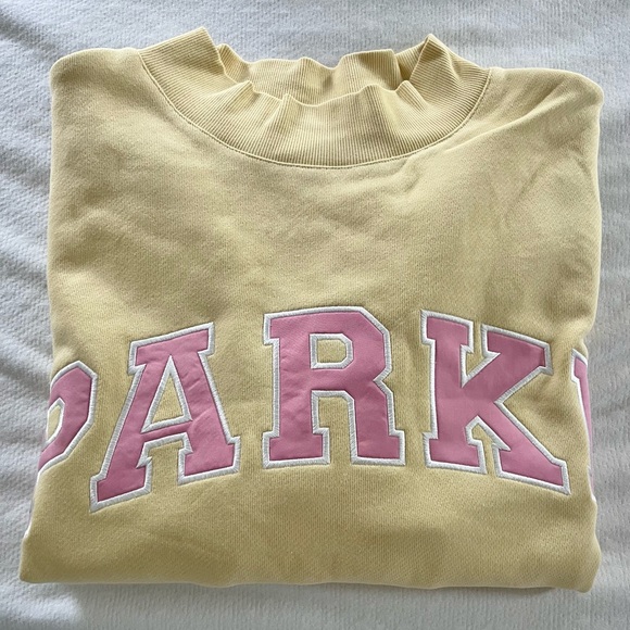 Parke | Tops | New Parke Summerland Heritage Varsity Mockneck Peel ...
